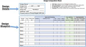 Design Composition Sheet - Digitizing Masterclass