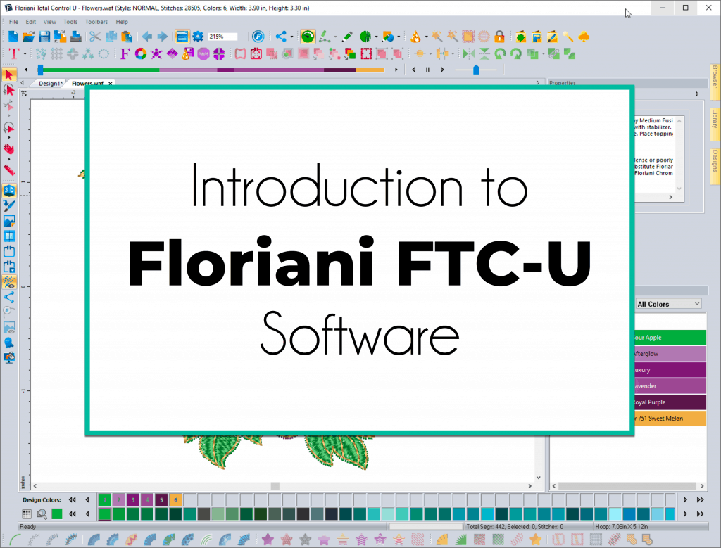 Intro to Floriani FTC-U Software - Digitizing Masterclass