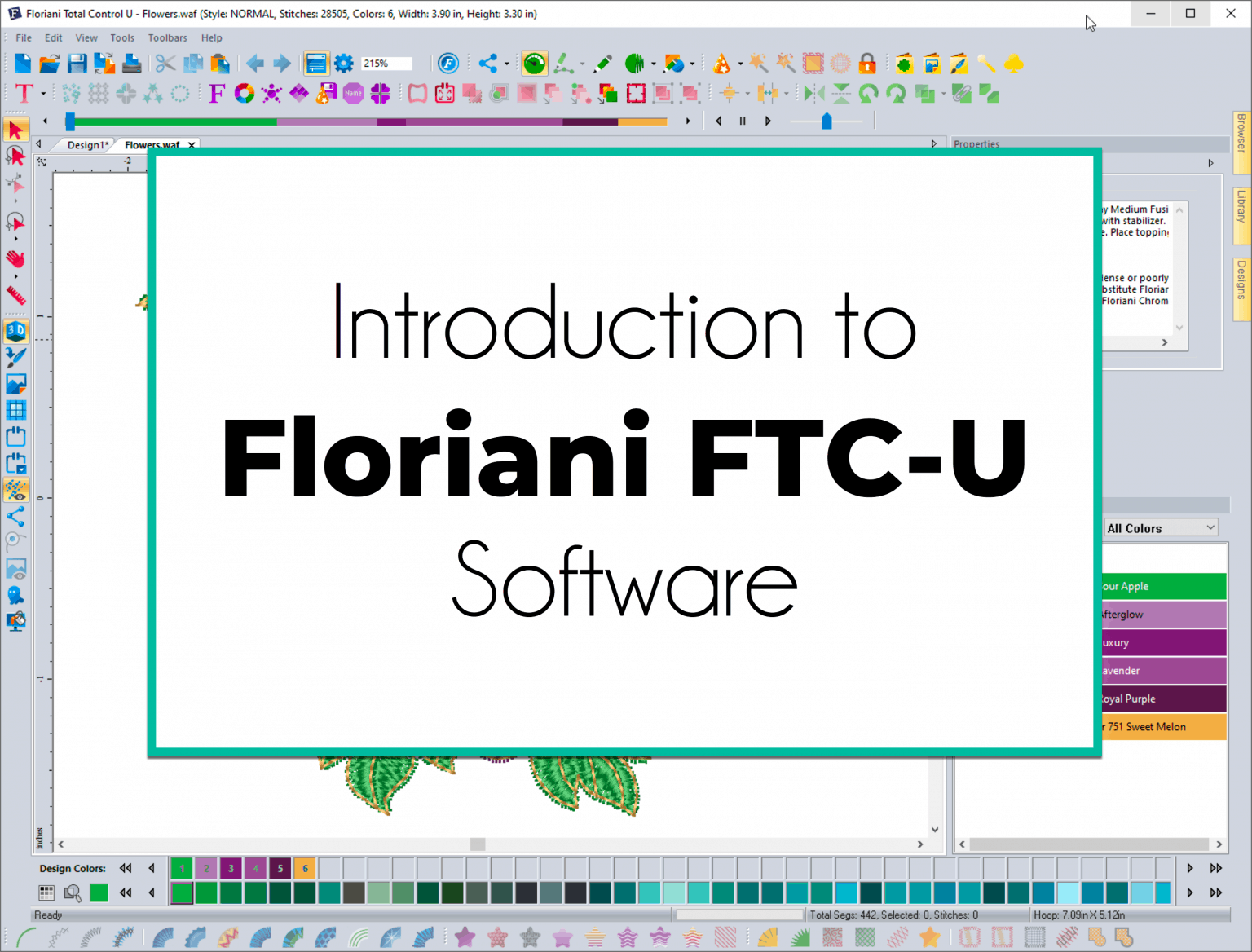 Intro to Floriani FTC-U Software - Digitizing Masterclass